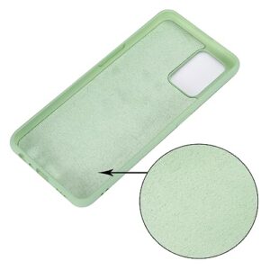 Case for Oppo A74/OPPO F19, Liquid Silicone Protective Phone Case for Oppo A74/OPPO F19 with Silicone Lanyard, Slim Thin Soft Shockproof Cover for Oppo A74/OPPO F19 Silicone Case Green