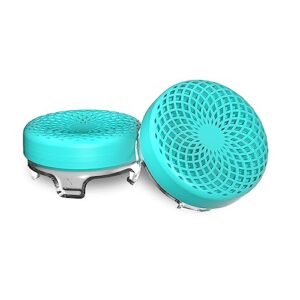 KontrolFreek Lotus for Xbox One and Xbox Series X Controller | Performance Thumbsticks | 2 Mid-Rise Concave | Teal/Clear