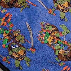 Nickelodeon Teenage Mutant Ninja Turtles Mutant Mayhem Plush Throw Blanket - Measures 40 x 50 - Super Soft Fleece Kids Bedding