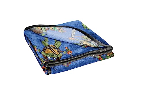 Nickelodeon Teenage Mutant Ninja Turtles Mutant Mayhem Plush Throw Blanket - Measures 40 x 50 - Super Soft Fleece Kids Bedding