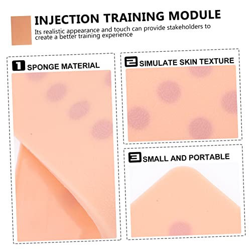 Practice Pad 5pcs Skin Test Training Module Practice Pad Iv Needles Nurse Mannequin Injection Training Supplies Subcutaneous Injection Practice Pad Injection Training Model Nurse