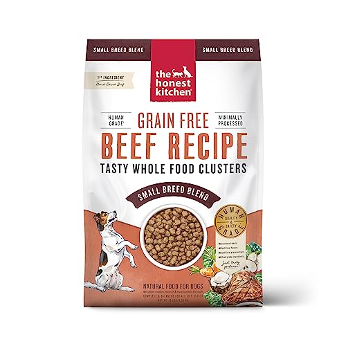 The Honest Kitchen Whole Food Clusters Small Breed Grain Free Beef Dry Dog Food, 10 lb Bag