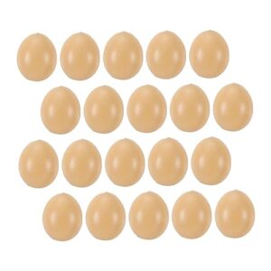 popetpop 20pcs imitation eggs wooden playset wooden egg coloring eggs children egg toys eggs surprise toys diy easter eggs plastic kids diy eggs plastic easter eggs diy coloring eggs food