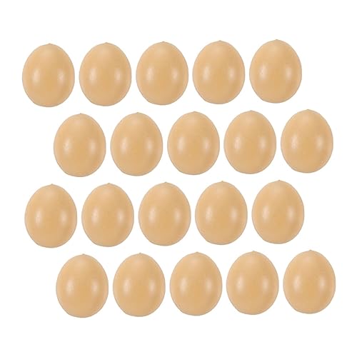 POPETPOP 20pcs Imitation Eggs Wooden Playset Wooden Egg Coloring Eggs Children Egg Toys Eggs Surprise Toys DIY Easter Eggs Plastic Kids DIY Eggs Plastic Easter Eggs DIY Coloring Eggs Food