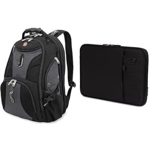 swissgear 1900 scansmart tsa 17 laptop backpack and padded laptop sleeve