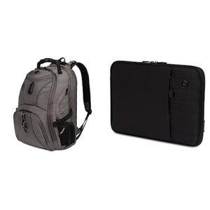 swissgear 1900 scansmart tsa 17 laptop backpack and padded laptop sleeve