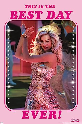 Trends International Mattel Barbie: The Movie-Best Day Ever Wall Poster, 22.37" x 34.00", Premium Unframed Version