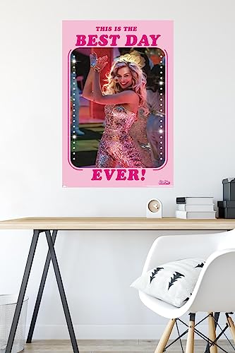 Trends International Mattel Barbie: The Movie-Best Day Ever Wall Poster, 22.37" x 34.00", Premium Unframed Version