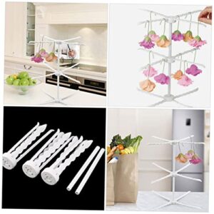 Zerodeko Fondant Drying Rack Flower Drying Hanger Fondant Tools Italian Decor Vertical Drying Rack Foldable Clothing Rack Drying Flower Stand Decorating Tool Kitchen Pasta Stand Coat Hanger