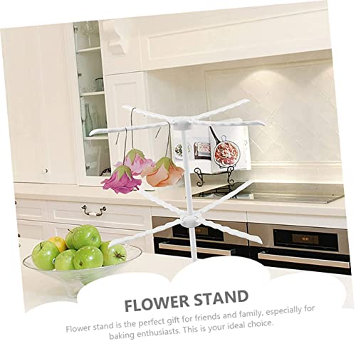 Zerodeko Fondant Drying Rack Flower Drying Hanger Fondant Tools Italian Decor Vertical Drying Rack Foldable Clothing Rack Drying Flower Stand Decorating Tool Kitchen Pasta Stand Coat Hanger