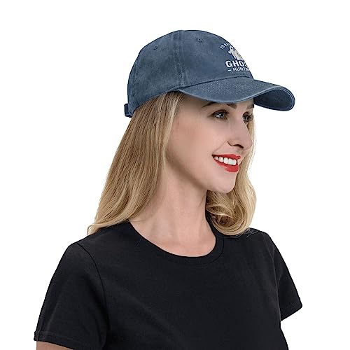 Id Rather Be Ghost Hunting Hat for Women Baseball Caps Cute Hats Navy Blue