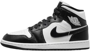 jordan 1 mid women white/black-panda mid dv0991-101 8.5