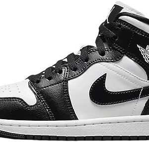 Jordan 1 Mid Women White/Black-Panda Mid DV0991-101 8.5