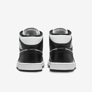 Jordan 1 Mid Women White/Black-Panda Mid DV0991-101 8.5