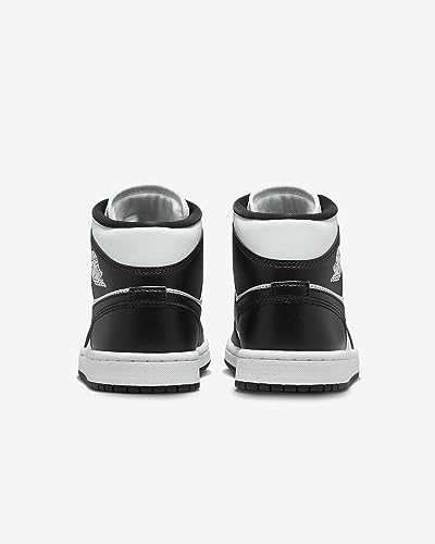 Jordan 1 Mid Women White/Black-Panda Mid DV0991-101 8.5