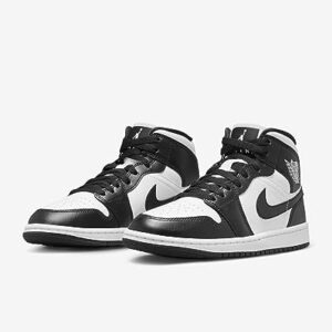 Jordan 1 Mid Women White/Black-Panda Mid DV0991-101 8.5