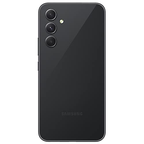 SAMSUNG Galaxy A54 5G (128GB, 6GB) 6.4" 120Hz AMOLED, 50MP 4K Triple Camera, US 5G / Global 4G Volte (GSM Unlocked for AT&T, T-Mobile, Metro, Global) A546U (w/ 256GB SD, Awesome Black) (Renewed)