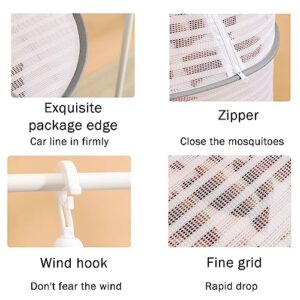 Herb Drying Rack 3 Layer Hanging Mesh Net for Plants Herb Dryer, Herb Dryer Hanging Rack Foldable Hanging Mesh Dryer for Buds, Fruits, Flowers, Vegetables, Fish, Clothes, Doll(White)