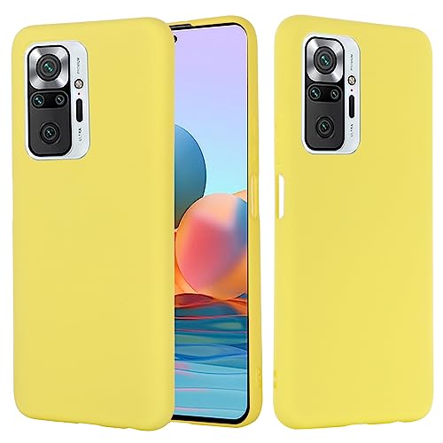 Case for Xiaomi Redmi Note 10 Pro Max, Liquid Silicone Protective Phone Case for Xiaomi Redmi Note 10 Pro Max with Silicone Lanyard, Slim Thin Soft Shockproof Cover for Xiaomi Redmi Note 10 Pro Max