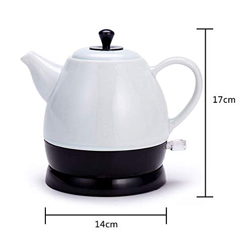 SieHam Kettles,Cordless Teapot Retro 1.0L Jug, Boils Water Tea Coffee Oatmeal, 1350W/Red