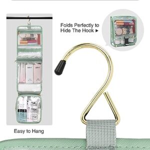 Clear Travel Bag with Tsa Approved Toiletry Bag Hanging Toiletry Bag for Women Makeup Bag Small Hanging Toiletry Bag for Men Toiletry Bags for Traveling Women Toiletries