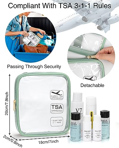 Clear Travel Bag with Tsa Approved Toiletry Bag Hanging Toiletry Bag for Women Makeup Bag Small Hanging Toiletry Bag for Men Toiletry Bags for Traveling Women Toiletries