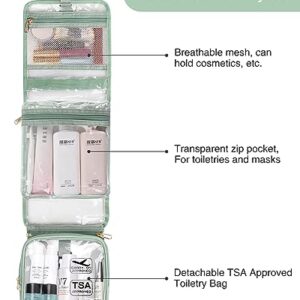 Clear Travel Bag with Tsa Approved Toiletry Bag Hanging Toiletry Bag for Women Makeup Bag Small Hanging Toiletry Bag for Men Toiletry Bags for Traveling Women Toiletries