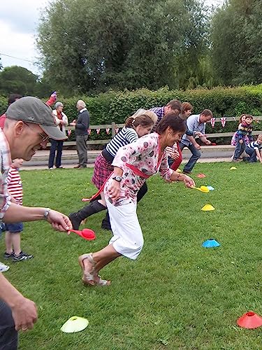 Outdoor Games Potato Sack Race Bags for Kids Adults, Egg Spoon Relay Race, Bands, Birthday Party Field Day Family Reunion Easter…