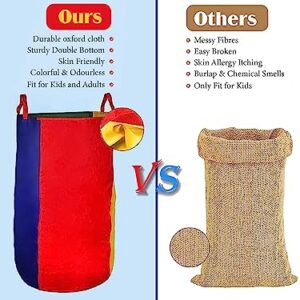 Outdoor Games Potato Sack Race Bags for Kids Adults, Egg Spoon Relay Race, Bands, Birthday Party Field Day Family Reunion Easter…