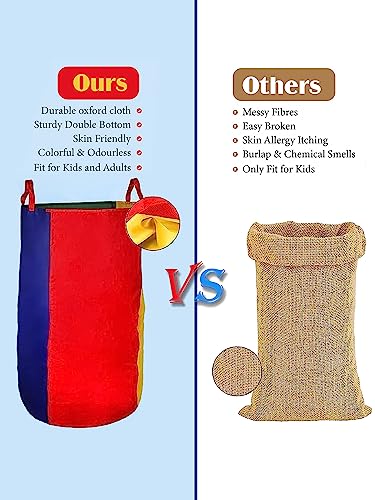 Outdoor Games Potato Sack Race Bags for Kids Adults, Egg Spoon Relay Race, Bands, Birthday Party Field Day Family Reunion Easter…