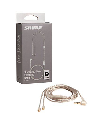 Shure SE535LTD Professional Wired Sound Isolating Earbuds, High Definition Sound + Natural Bass, Three Drivers - Red & EAC64CL 64 -Inch Detachable Earphone Cable