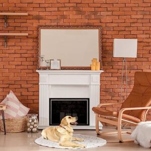 YEXEXINM Fireplace Screen Mesh Cover， PVC Fireplace Cover Pet Proof Fireplace Safety Cover to Prevent Baby and Pet Near Idle Fireplace Pet Cover Net for Fireplace to Keep Bugs Out 39.4×31.5inches