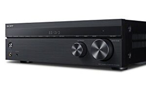 Sony STRDH590 5.2 Channel Surround Sound Home Theater Receiver: 4K HDR AV Receiver with Bluetooth,Black & SSCSE Dolby Atmos Enabled Speakers, Black, Dolby Atmos Enabled Speakers (Pair), 4 Inch