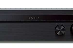 Sony STRDH590 5.2 Channel Surround Sound Home Theater Receiver: 4K HDR AV Receiver with Bluetooth,Black & SSCSE Dolby Atmos Enabled Speakers, Black, Dolby Atmos Enabled Speakers (Pair), 4 Inch