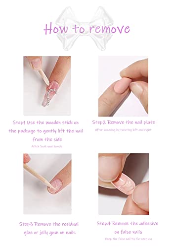 Short Press on Nails Square MABKJLF Fake Nails Purple Solid Color Full Cover False Nails with Designs Glossy False Nails with Nail Glue Artificial Acrylic Nails for Women Girls 24 Pcs