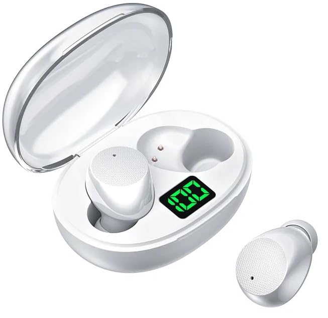 New Trending Electronics RGB Game TWS Headset Type-c Earphones Earbud & in-Ear Headphones for Game and Music (White)