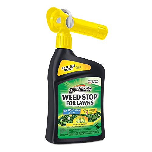 Spectracide Lawn Weed Killer, 32 oz, Clear & Weed Stop for Lawns Concentrate, Kills Weed Roots, Not The Lawn, 40 fl Ounce