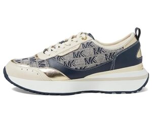 michael kors flynn trainer navy 7.5 m