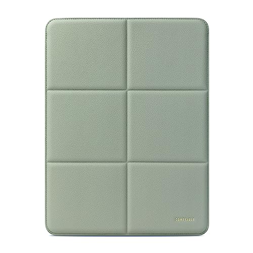 Comfyable Laptop Sleeve 15 Inch Precisely Compatible with MacBook Air 15-inch M2 Pro/Max 2023 A2941, Faux Leather Cover Case, Sage