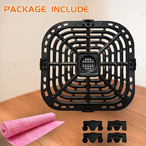 BeranWung 6QT Air Fryer Grill Plate for Instants Vortex Plus Air Fryers, Upgraded Air Fryer Grill Pan, Air Fryer Crisper Tray Rack Grate Insert Pan for Instants Vortex 5.7QT 6QT Air Fryers