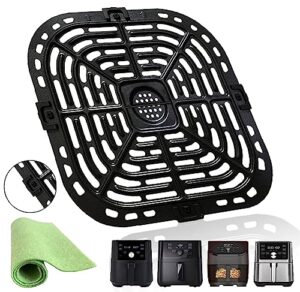 beranwung 6qt air fryer grill plate for instants vortex plus air fryers, upgraded air fryer grill pan, air fryer crisper tray rack grate insert pan for instants vortex 5.7qt 6qt air fryers