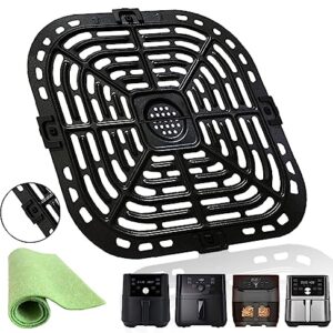 BeranWung 6QT Air Fryer Grill Plate for Instants Vortex Plus Air Fryers, Upgraded Air Fryer Grill Pan, Air Fryer Crisper Tray Rack Grate Insert Pan for Instants Vortex 5.7QT 6QT Air Fryers