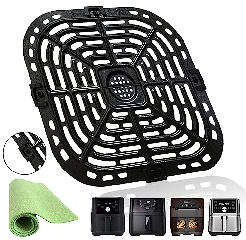 BeranWung 6QT Air Fryer Grill Plate for Instants Vortex Plus Air Fryers, Upgraded Air Fryer Grill Pan, Air Fryer Crisper Tray Rack Grate Insert Pan for Instants Vortex 5.7QT 6QT Air Fryers