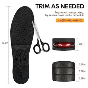 2 Pair Height Increase Insoles for Men and Women,Adjustable 4-Level Shoe Height Inserts,Up to 2.95 Inch Taller,Shoe Lifts Men,Foot Insoles for Men Heel Cushion Air Cushion Shoe Lift