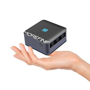 morefine m8s mini pc, intel 12th n100 (up to 3.4ghz) micro pc, mini computer windows 11 pro with 16gb lpddr5 ram/512g m.2 nvme ssd, mini deaktop pc support wifi6/bt5.2/gigabit ethernet ports