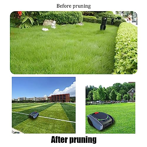 Fully Automatic Intelligent Lawn Mower, Lawn Robot, Path Planning + Automatic Charging, for Lawns/Gardens of 1500㎡, Weatherproof, Safety Protection Device,Grey