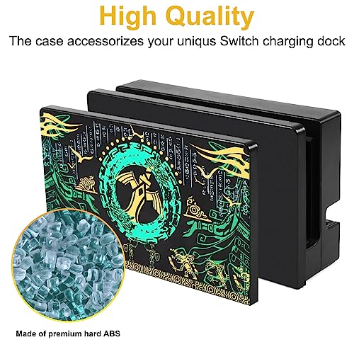 Yebowe Faceplate Cover for Nintendo Switch Charging Dock, Zelda Tears of The Kingdom Dock Cover, Anti Scratch Hard PC Shell Protective Panel for Switch Dock