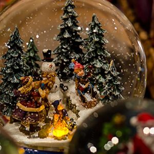 16 Pieces 2.7 Inch/69mm Plastic Snow Globe Clear Plastic Water Globe Fillable Snow Globe with Screw Off Cap for DIY Crafts Christmas Home Decoration