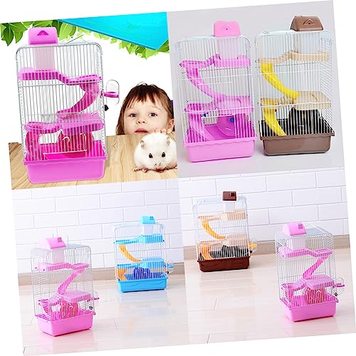 Balacoo Origami Star Paper Strips Pet Cage Villa Cage for Small Pets Pet House Hamster Guinea Pig Chinchilla Cage Small Animals Pink Travel Chinchilla Cage Hamster Cage Cool Ashtray