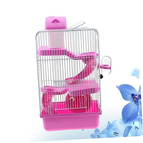 Balacoo Origami Star Paper Strips Pet Cage Villa Cage for Small Pets Pet House Hamster Guinea Pig Chinchilla Cage Small Animals Pink Travel Chinchilla Cage Hamster Cage Cool Ashtray